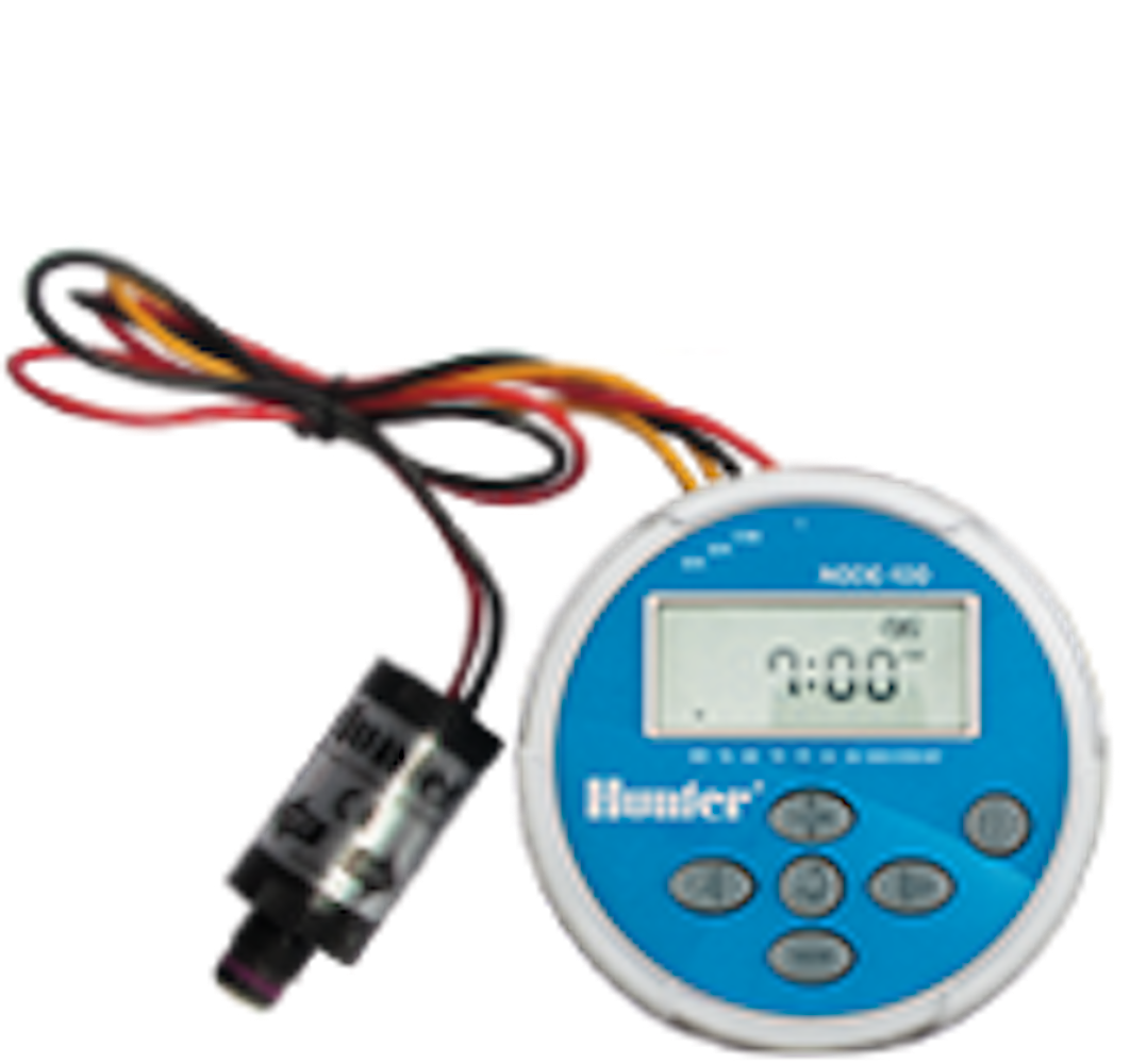 PROGRAMADOR DE RIEGO AUTOMATICO 1 ZONA A BATERIA HUNTER NODE 100 – Abe